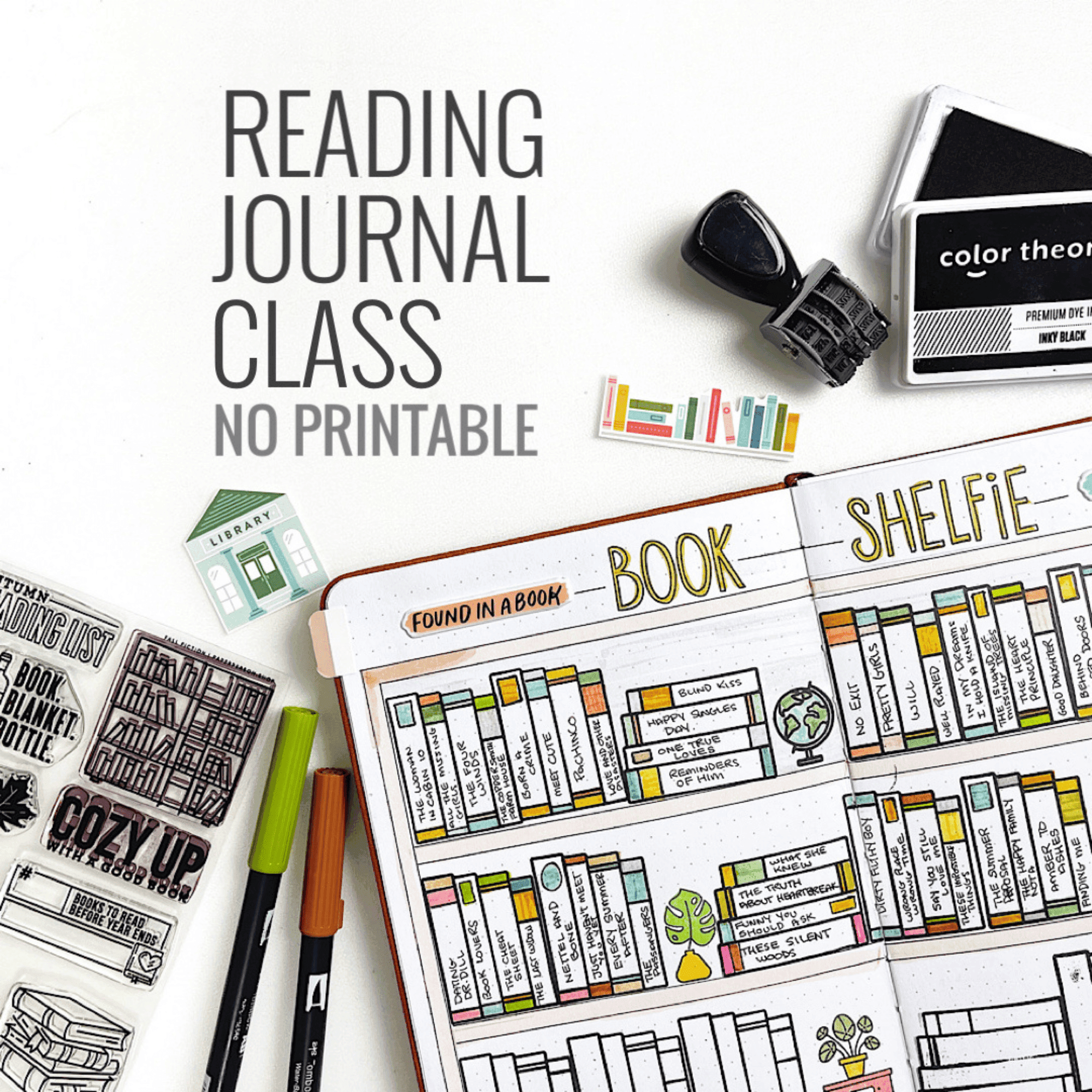 Reading & Book Journal Class No Printables | Learn to Create Your Own ...