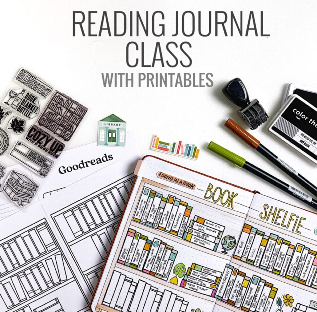 Reading Journal Class with Printables | Book Lover Planner & Layout Ideas