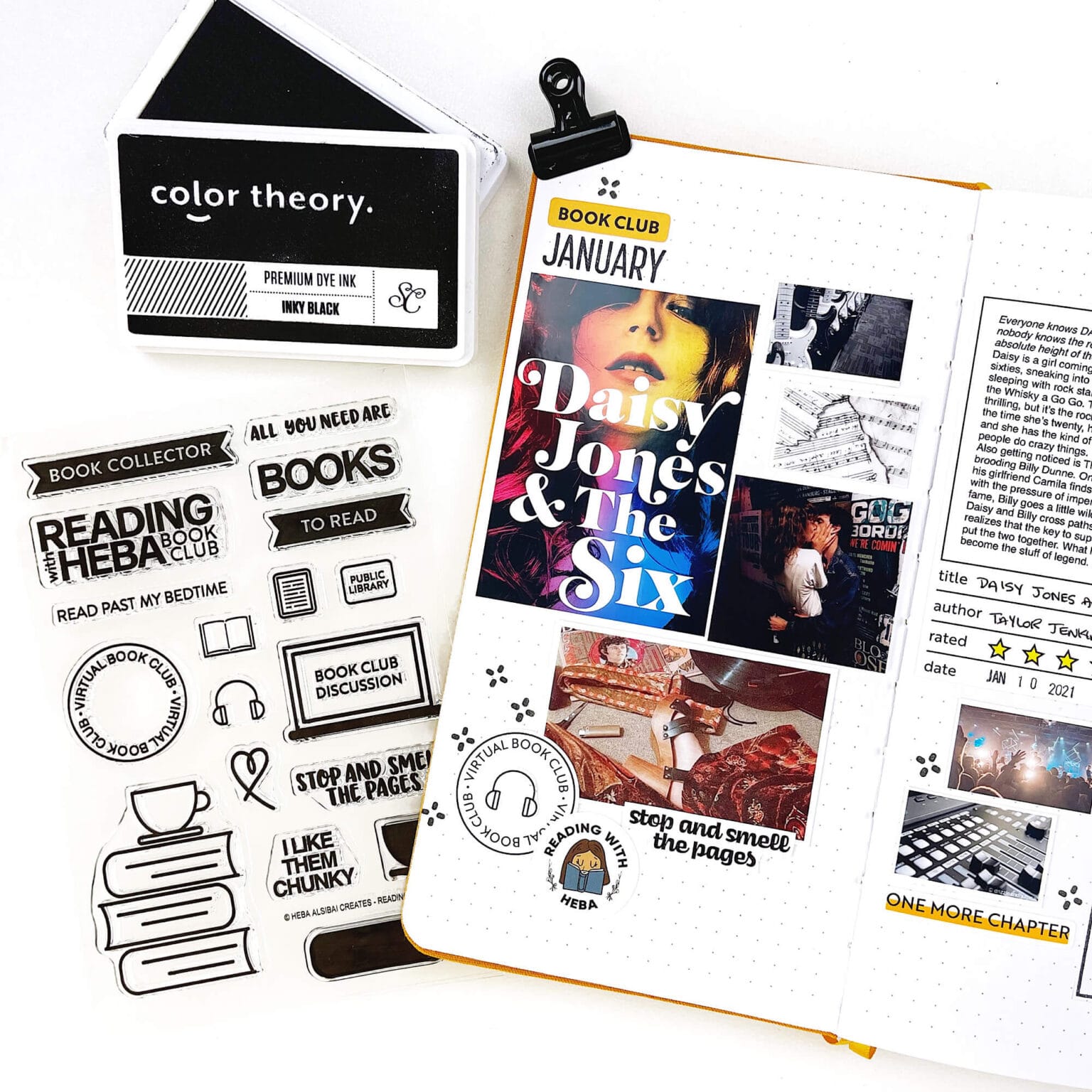 Reading With Heba Stamp Set | Clear Stamps for Reading Journals ...