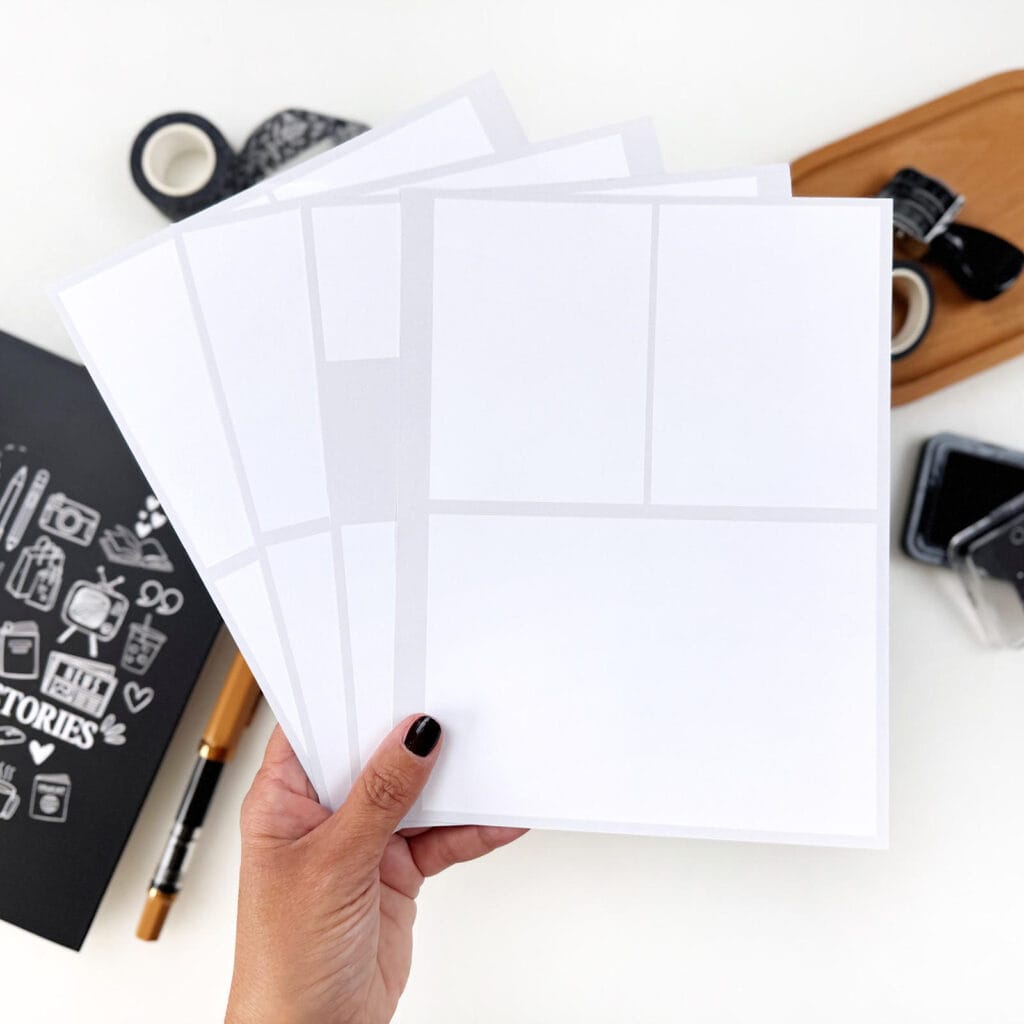 Loose Paper Pack for Scrappy Spiral Notebooks | Heba Alsibai Creates